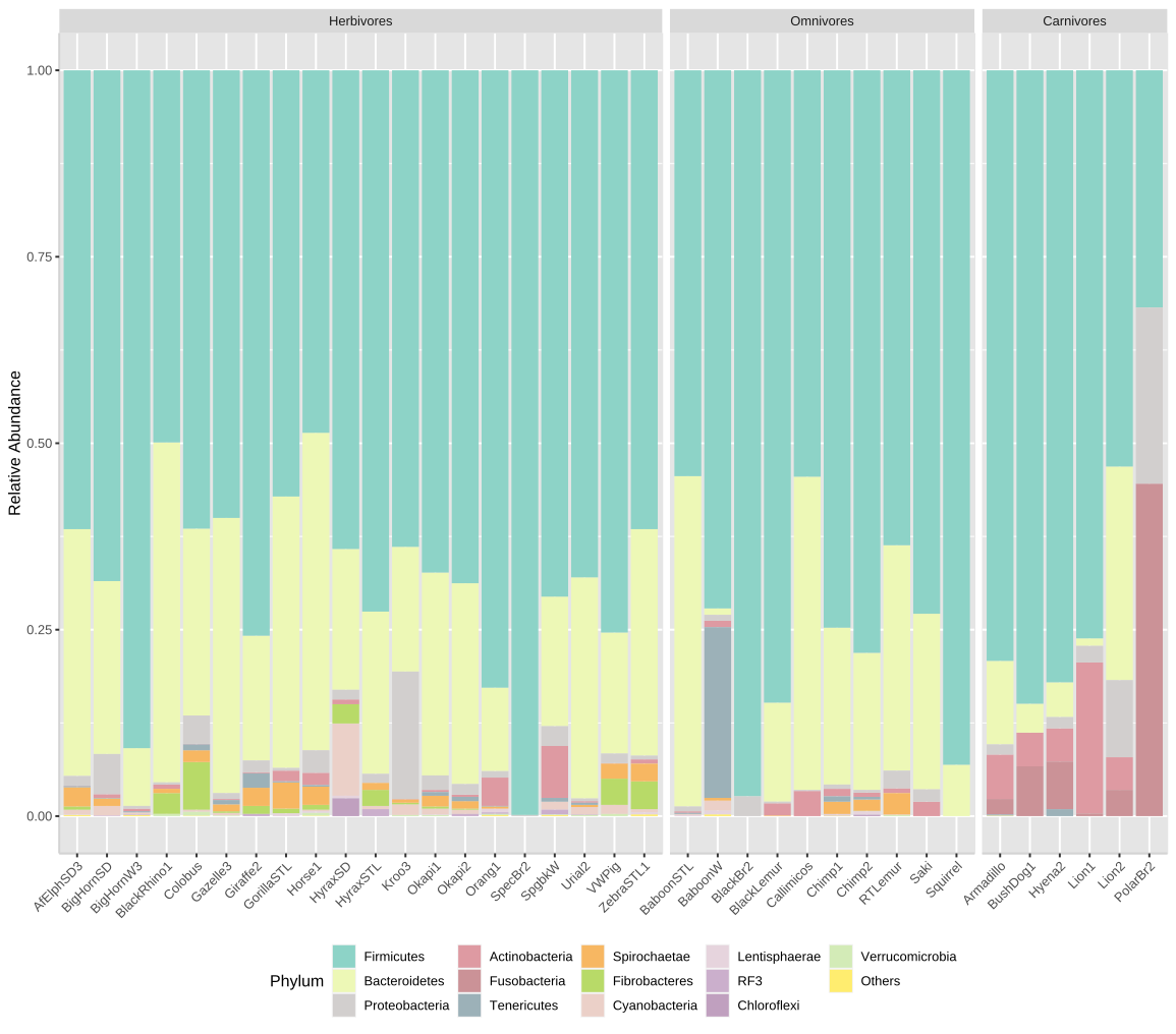 Community composition — Microbiome Tutorial 2022.02 documentation
